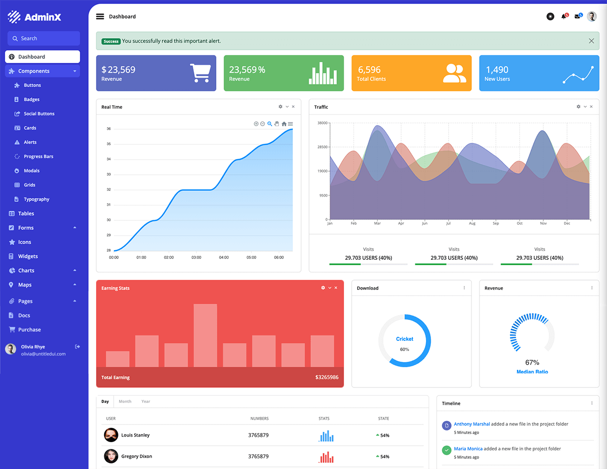 GitHub - reactadmins/bootstrap-adminx: Adminx - Free React Bootstrap ...